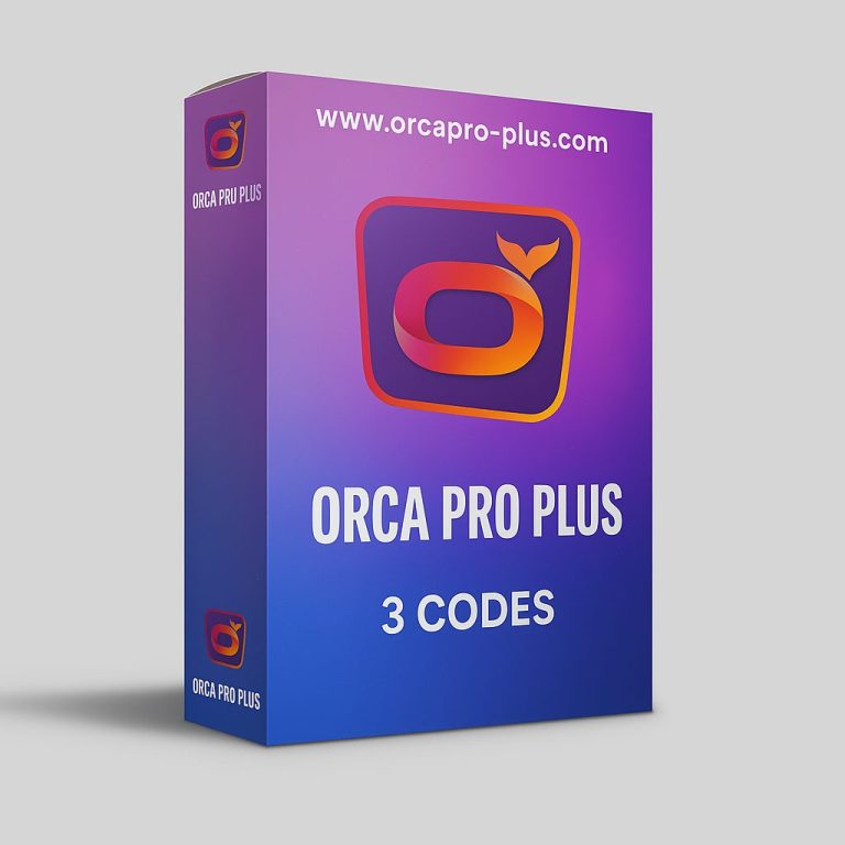 ORCA PRO MAX PLUS TV PLAYER 3 CODES 12Mois - ORCA PRO MAX OFFICIEL